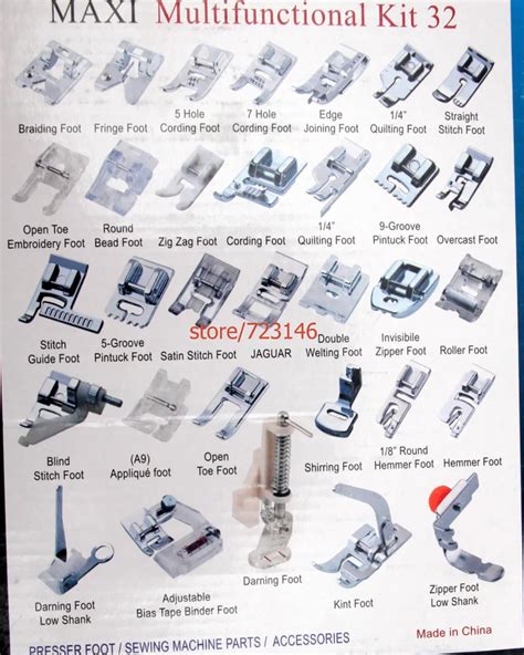 Image result for Singer Sewing Machine Attachments List