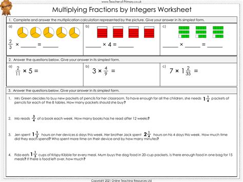 Image result for Multiplying Mixed Numbers by Integers Worksheet