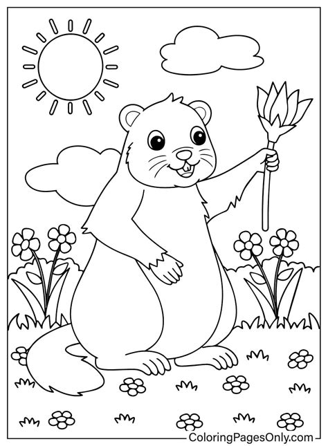 70+ Groundhog Day Coloring Pages - Free Printable PDF, JPG, PNG ...