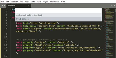 Image result for How to Run Code HTML AMD CSS in Sublin Text3
