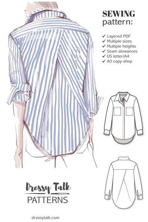 Image result for Shirt Sewing Pattern