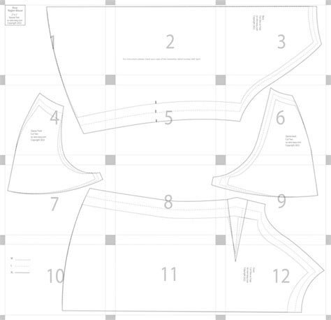 Image result for Blouse On Pattern Layout