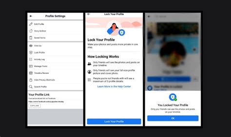 Image result for Lock Profile on Facebook
