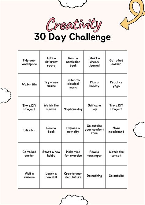 Image result for Creativity Challenge Template