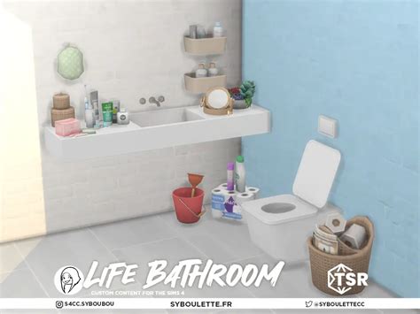 Life bathroom clutter cc sims 4 - Syboulette Custom Content for The Sims 4