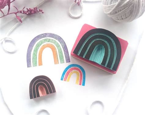 Image result for Rainbow Connection Rubber Stamp