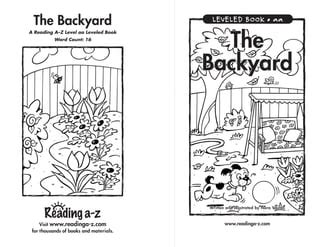 Image result for Backyard Book