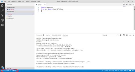 Image result for How to Add Env in Python vs