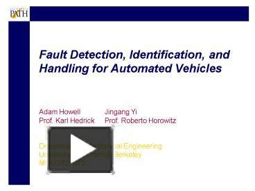 Image result for Fault Detection PowerPoint