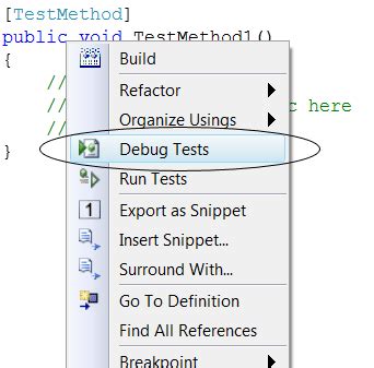 Image result for Visual Studio Debug Menu Image