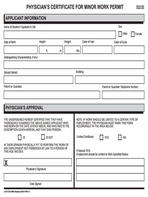 Image result for Form for Work Permit