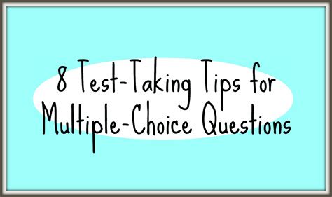 Image result for Multiple Choice Test-Taking Strategies