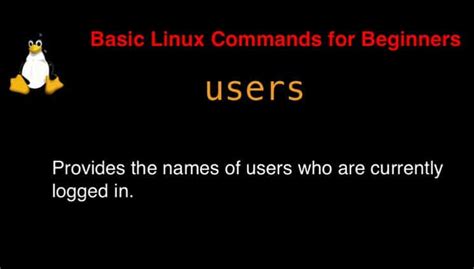 Image result for Users Linux Command