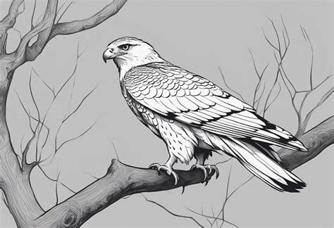 Image result for Hawk Drawing Brid