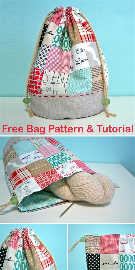 Image result for Mini Drawstring Patchwork Bag