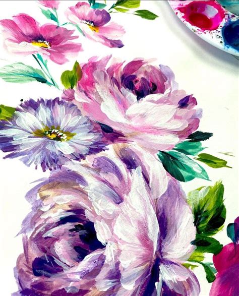 Image result for Abstract Flower Painting Tutorial