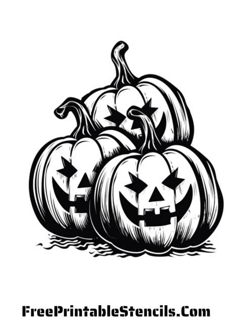 Free Printable Pumpkin Stencils and Silhouettes - Free Printable Stencils
