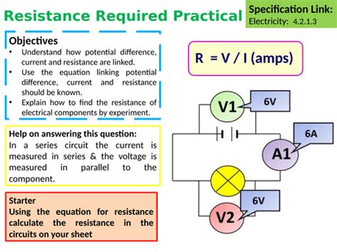 Image result for Required Practical Investigating Resistance GCSE Science