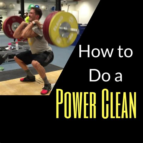 Image result for How to Power Clean Correctly