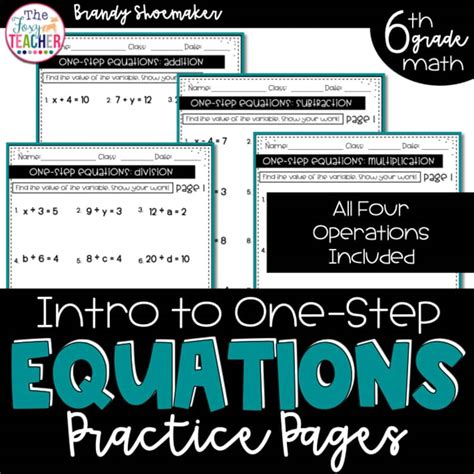 Image result for Introduction One Step Equation