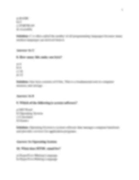 Image result for Computer Science Multiple Choice Questions