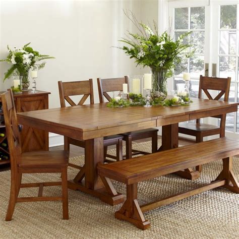 Image result for Dining Table with Bench