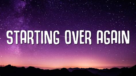 Image result for Starting Over Again