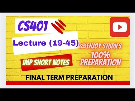 Image result for CS401 Lecture 1