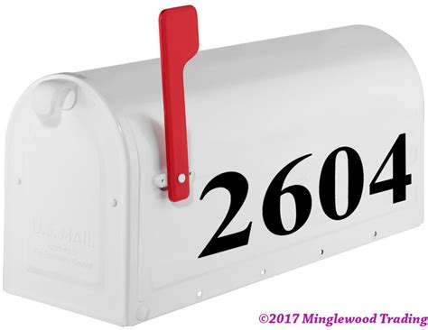 Image result for Vinyl Mailbox Numbers