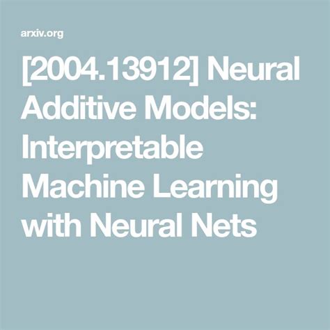 Image result for Neural Additive Models