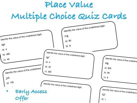 Image result for Multiple Choice Place Value Worksheets