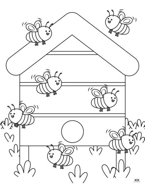 Image result for Spring Bee Coloring Pages