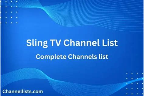Image result for Sling TV Channel Guide Printable