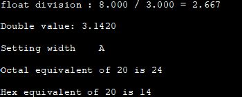 Image result for Formatting Output Using Printf