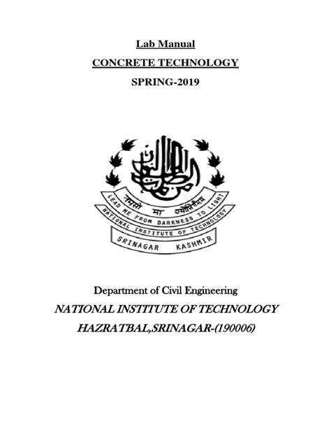 Image result for Structural Engineering Lab Manual PDF