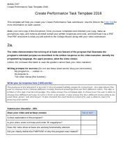 Image result for Code Create Performance Task Examples