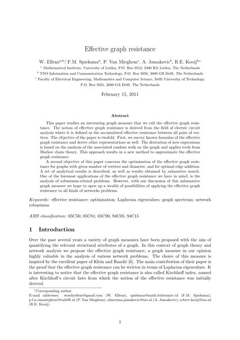 Image result for Effective Resistance Problems