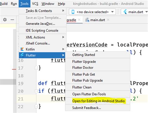 Image result for Android Studio Build Menu