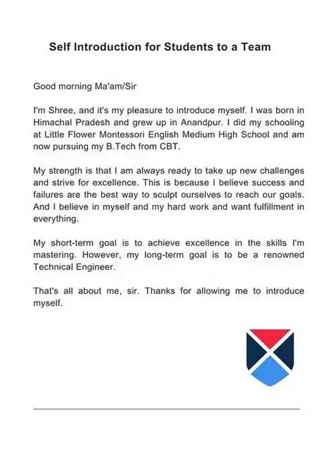 Image result for Self Introduction Sample for Students