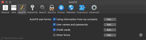 Image result for AutoFill Options