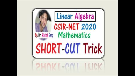 Image result for CSIR Net Linear Algebra Questions