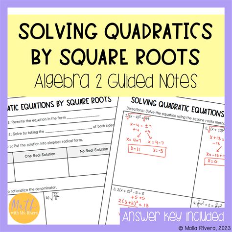 Image result for Solving Using Square Roots