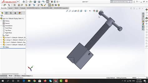 Image result for Pipe Vice SolidWorks Tutorials