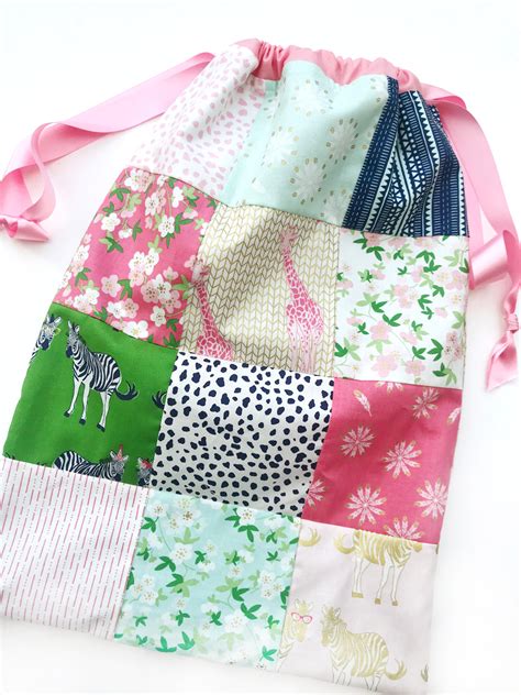 Image result for Mini Drawstring Patchwork Bag