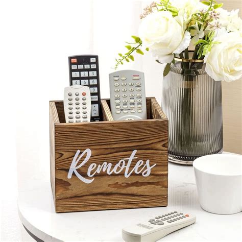 Image result for Wood Remote Control Storage Box