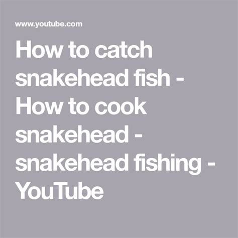 Image result for Snakehead Fish Cooking
