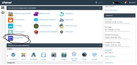 Image result for cPanel Shell Access