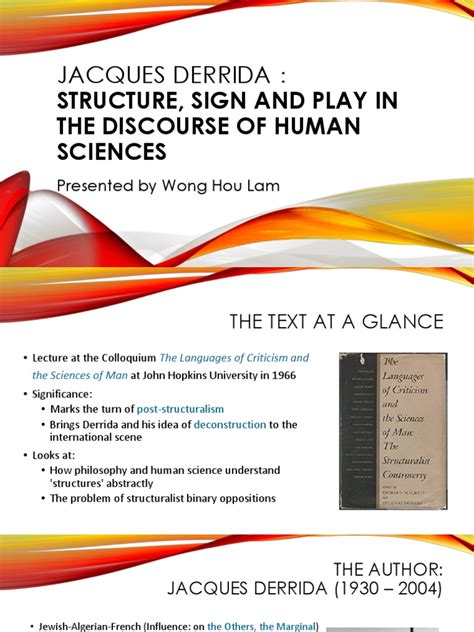 Image result for Derrida Structure