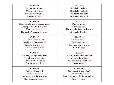 Image result for Classroom Scavenger Hunt Riddles