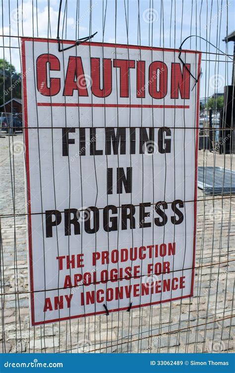Image result for Filming in Progress Sign Printable